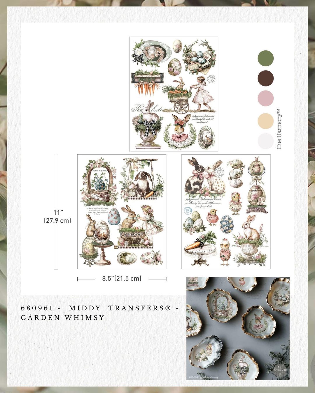 Garden Whimsy Middie Transfer® | 3 Sheets, 8.5 X 11” | Storybook ...