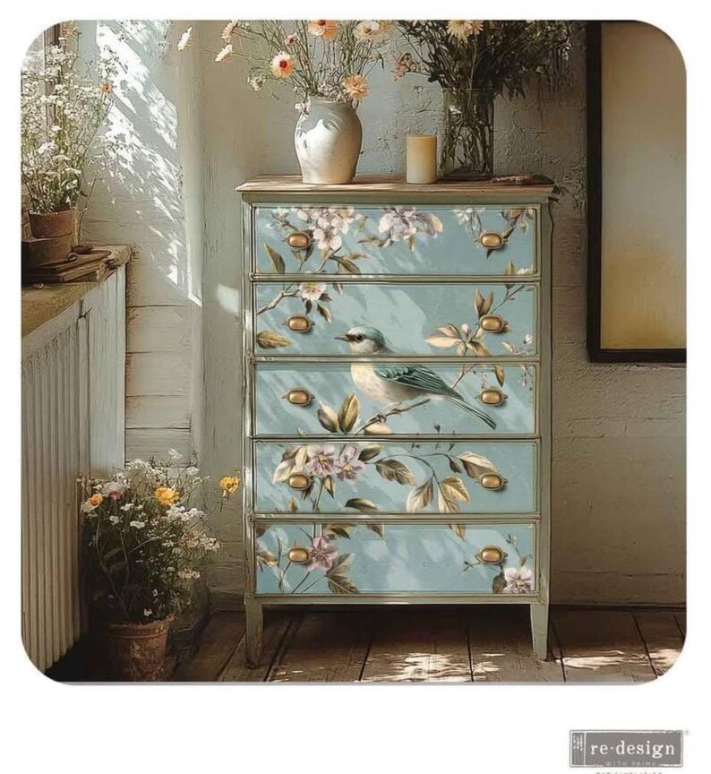 Blue Song A1 Decoupage Fiber | 1 Sheet, 23.4 X 33.1” | Redesign With ...