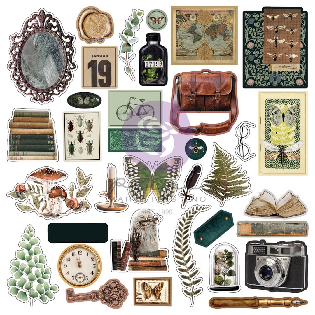 Nature Academia Ephemera | Pkg-70 Pcs| Prima, Inc. - Etsy