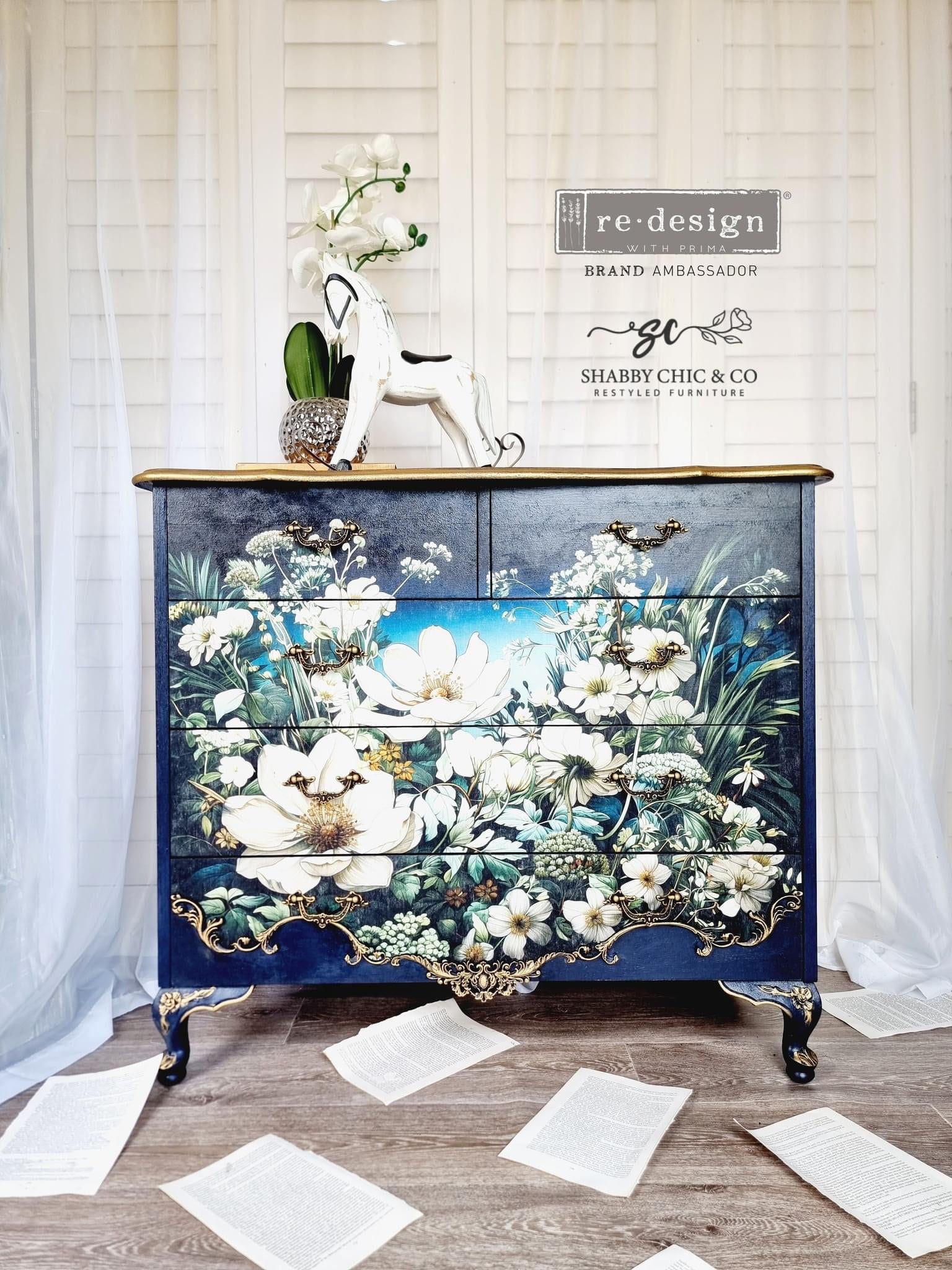 Contrast of Night and Petal A-1 Decoupage Fiber Paper Jan24 Release 1 ...