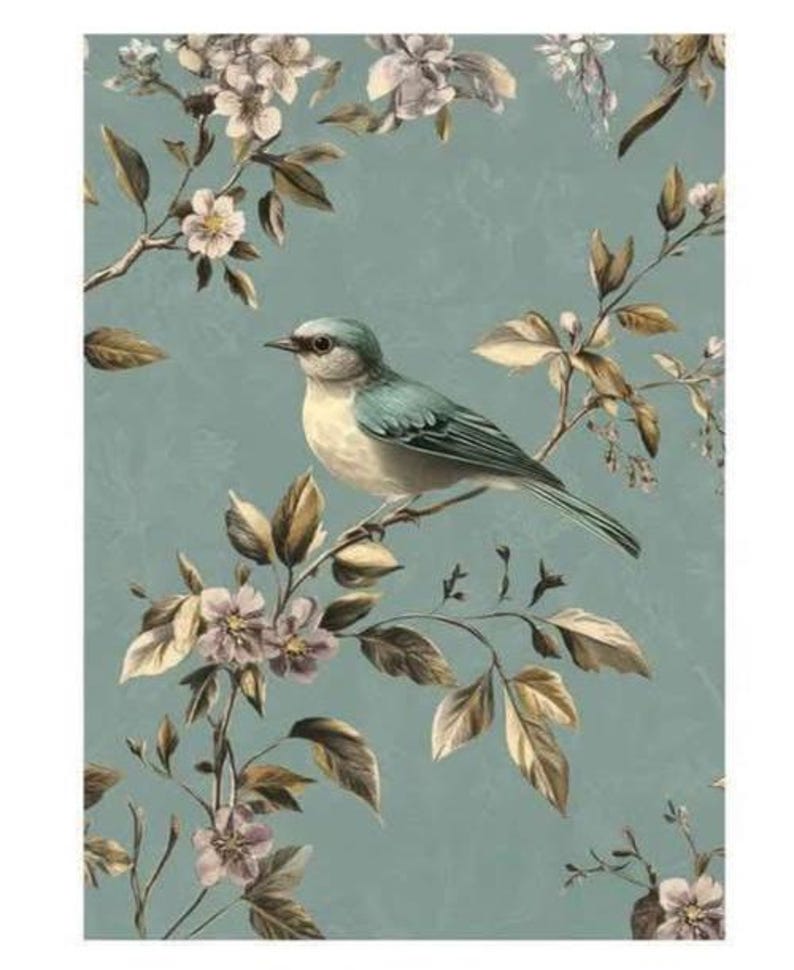 Blue Song A1 Decoupage Fiber | 1 Sheet, 23.4 X 33.1” | Redesign With ...