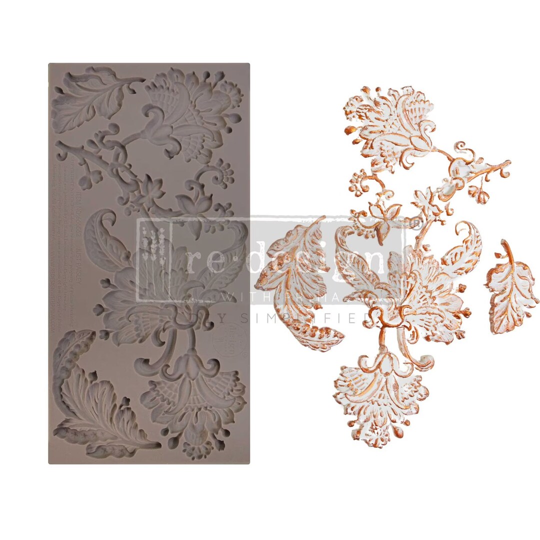 Just Paisley Decor Moulds® | 1 Pc-5”x10” | Redesign With Prima - Etsy