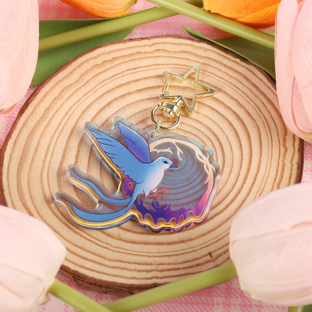 Final Fantasy XIV Inspired Rainbow Meteion Bird Charms - Etsy