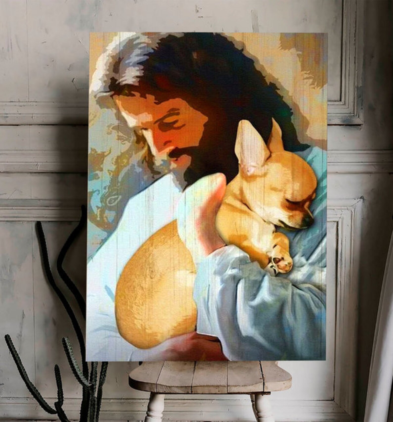 God's hug Canvas Beautiful Painting Wall Art God and | Etsy