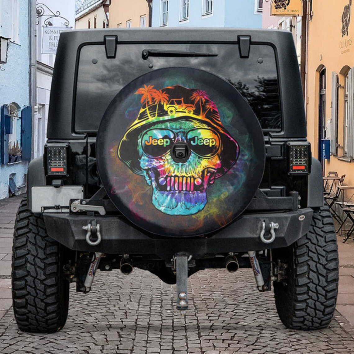 Skull Hat Spare Tire Cover For Jeep Custom Spare Tire Cover Etsy
