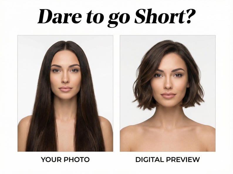 Virtual Hairstyle Makeover for Women | Custom Haircut Simulation ...