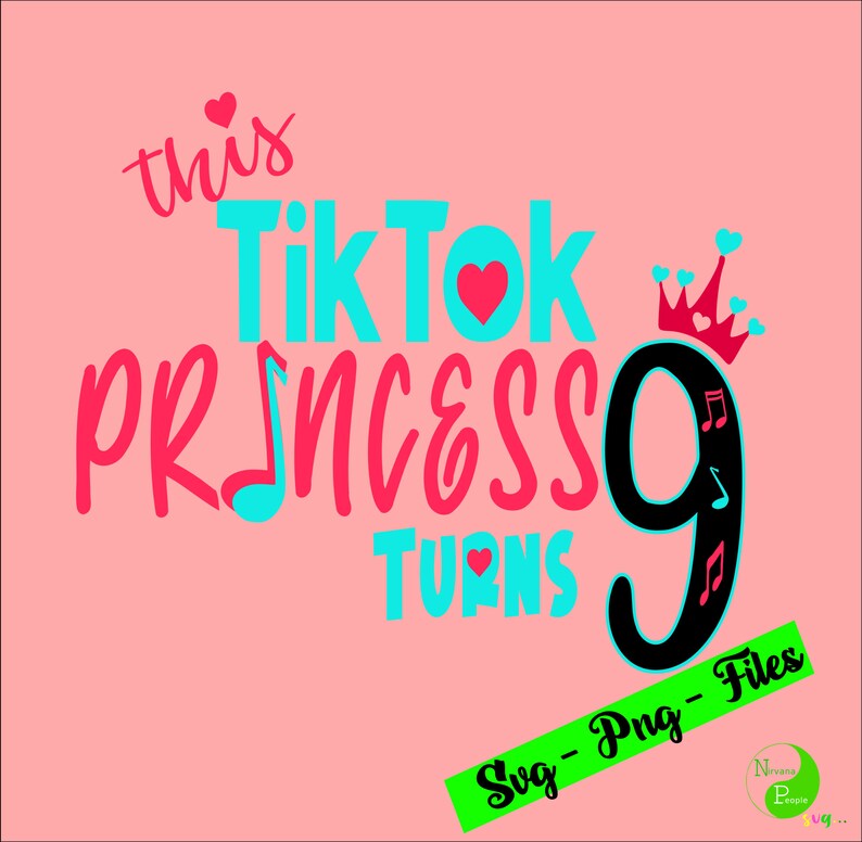 This Tik Tok Princess Turns 6 7 8 9 Svg Birthday Princess - Etsy Finland
