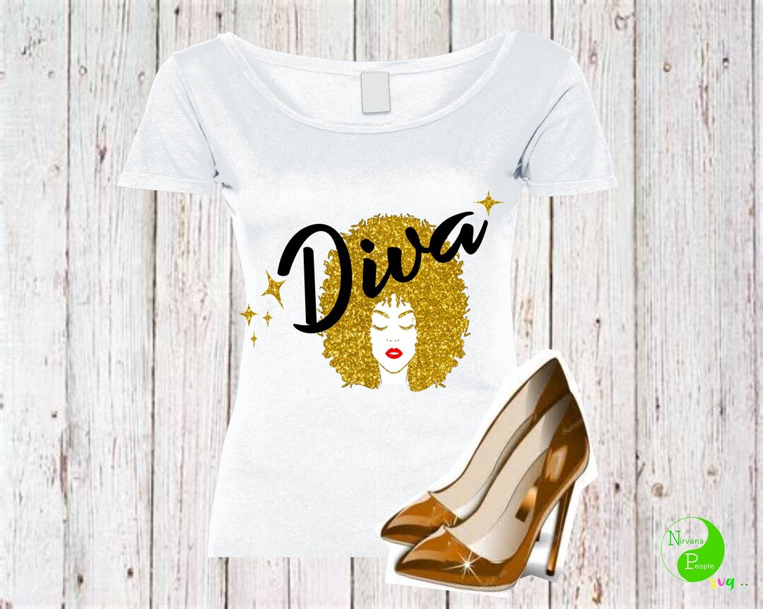 Diva Svg Girl Diva Afro Diva Black Girl Birthday Queen - Etsy