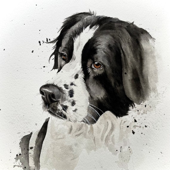 Custom Watercolor Pet Portrait - Etsy
