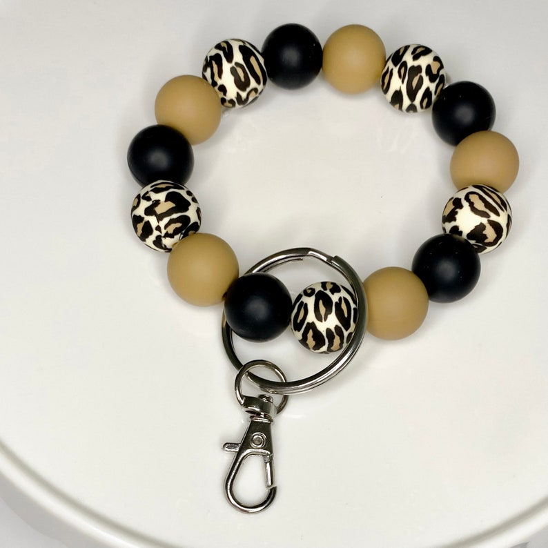 Bracelet Keychain Silicone Bead Bracelet With Keychain Clip - Etsy