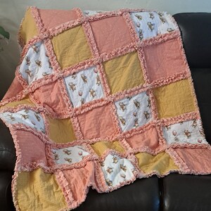 Winnie the Pooh Rag Quilt 43X51 - Etsy