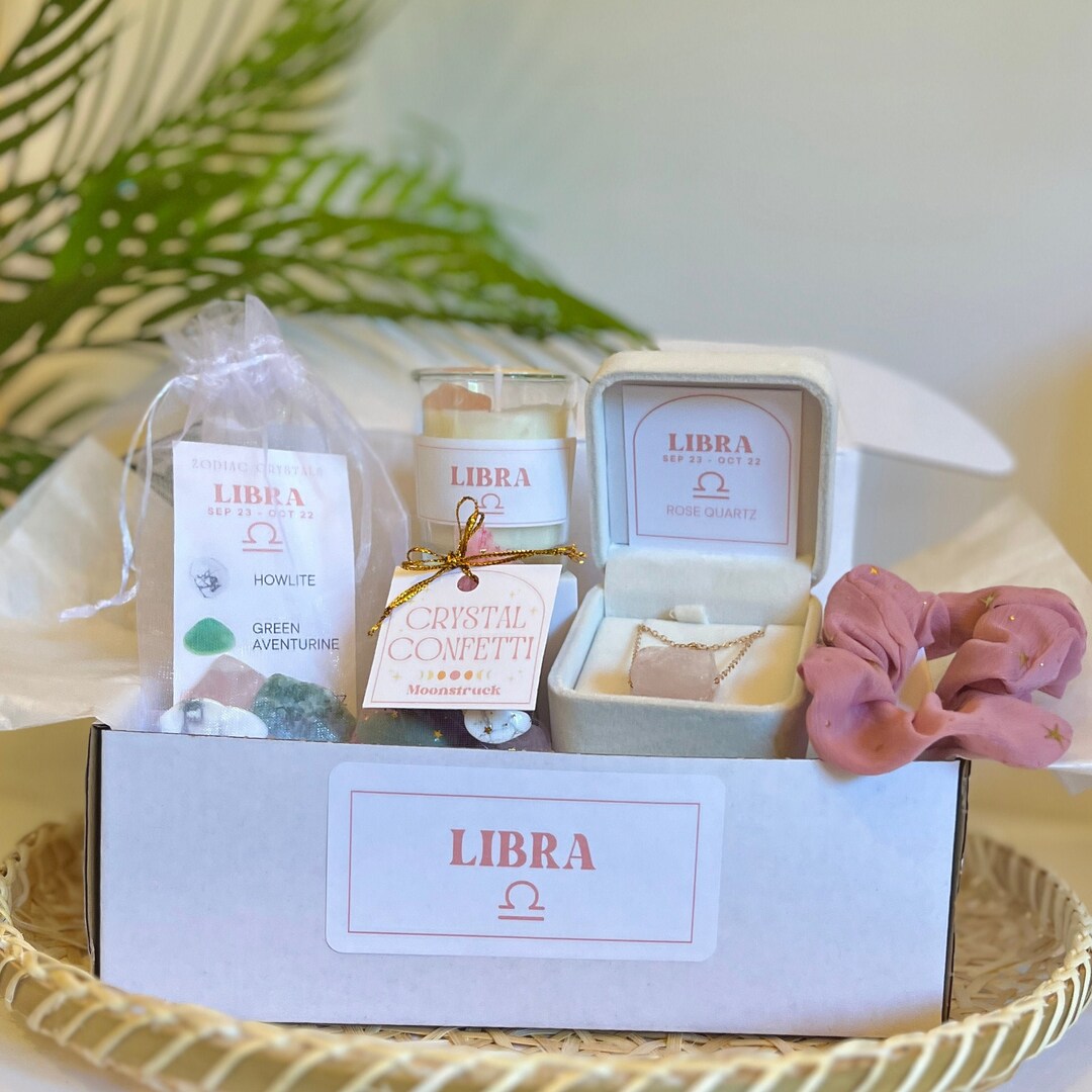 LIBRA GIFT BOX - Zodiac Gift Box - Zodiac Theme Gift - Spa Gift Set ...