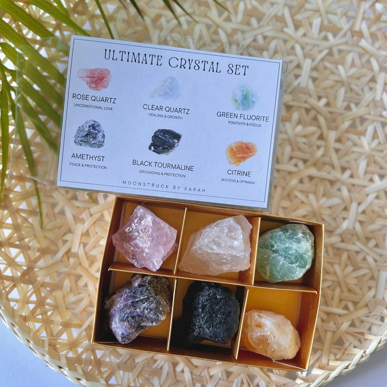 ULTIMATE CRYSTAL SET - Set of 6 Crystals - Crystal Gift Set - Crystal ...