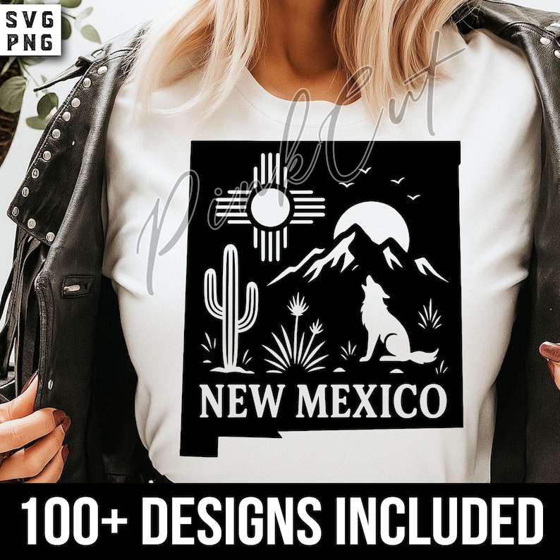 New Mexico SVG for Cricut Bold State Outline Land of Enchantment ...