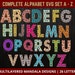 Layered Alphabet SVG A to Z Complete 3D Letters Multilayered - Etsy