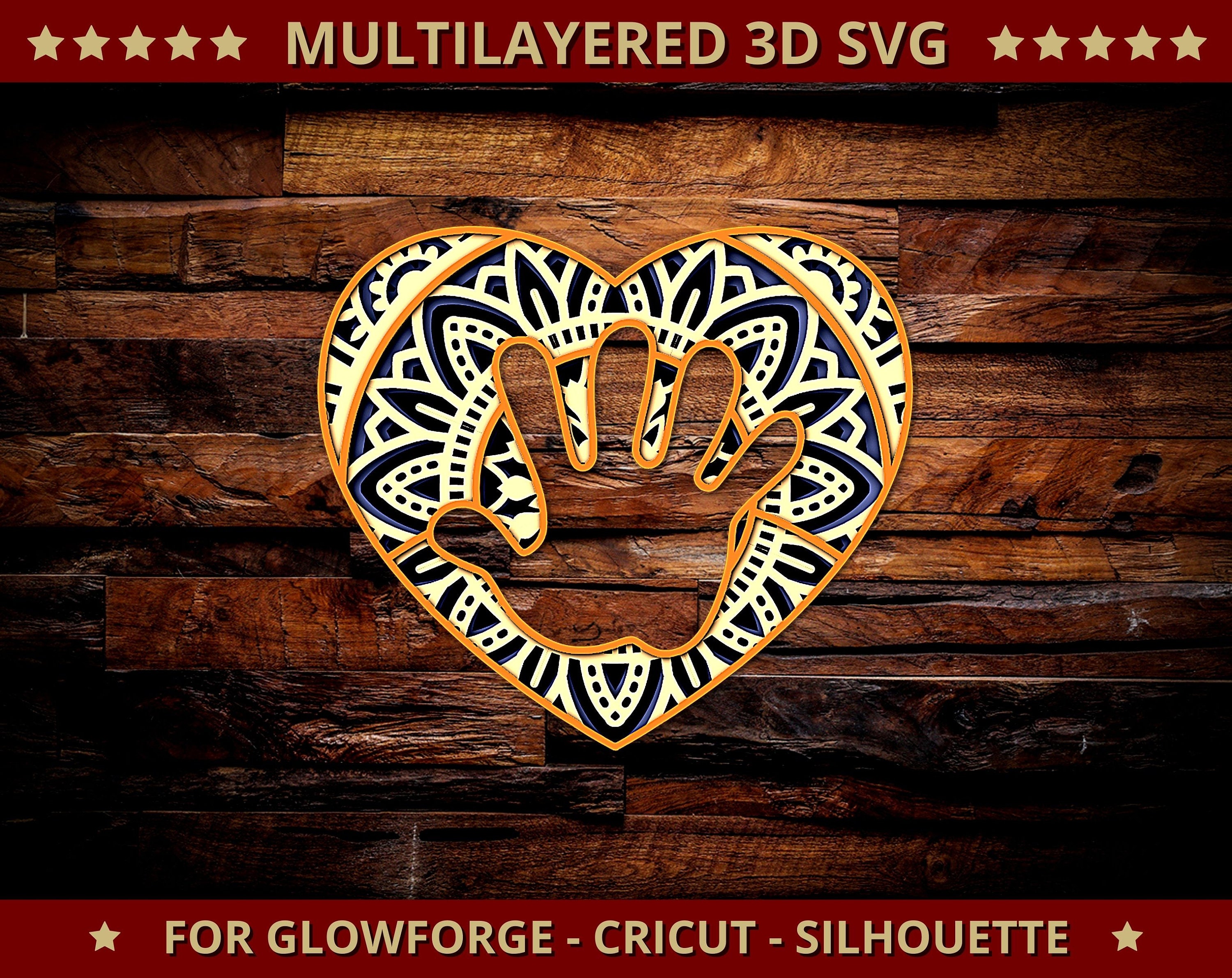 Confetti Paper & Party Supplies Party Décor 3D Fire SVG Mandala Svg Cut ...