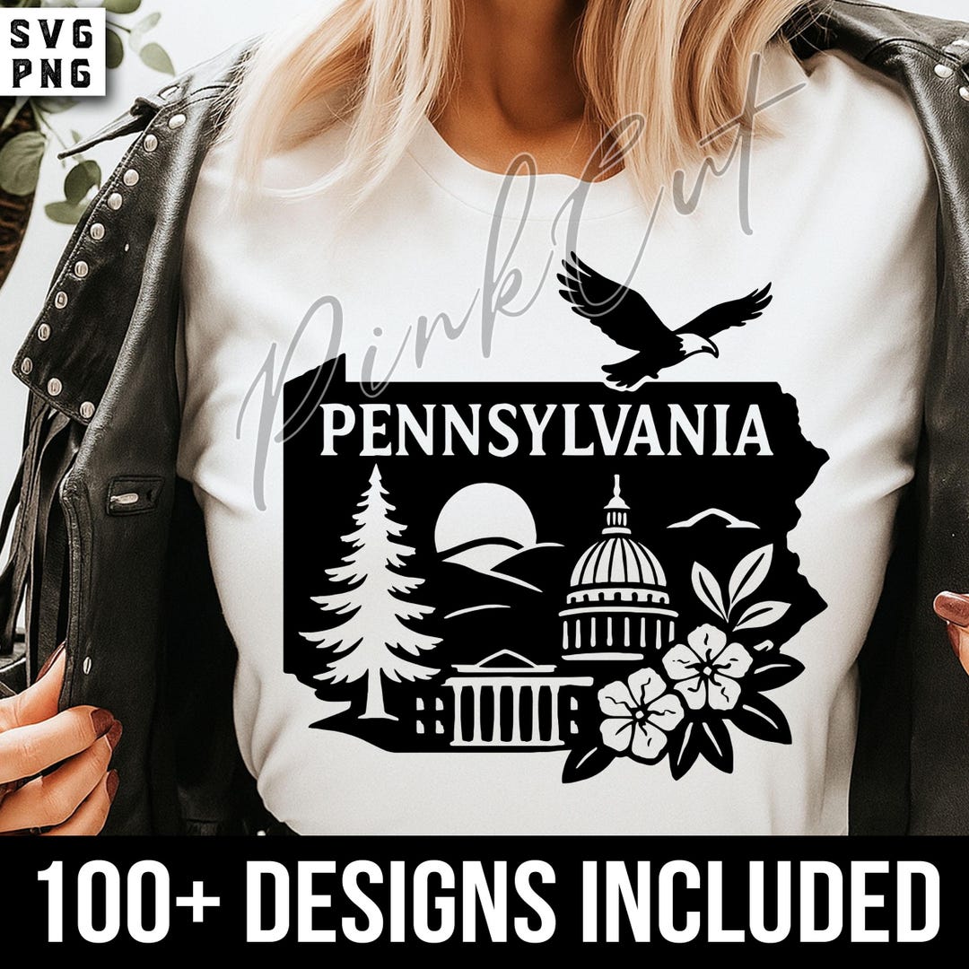 Pennsylvania SVG Cut File for Cricut Silhouette and DIY Crafts Keystone ...