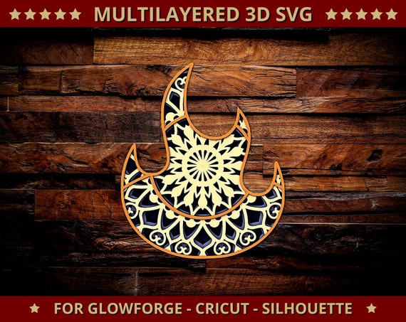 Confetti Paper & Party Supplies Party Décor 3D Fire SVG Mandala Svg Cut ...