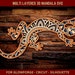 Lizard SVG 3D Mandala Gecko Svg Layered Mandala Svg Cut File for ...