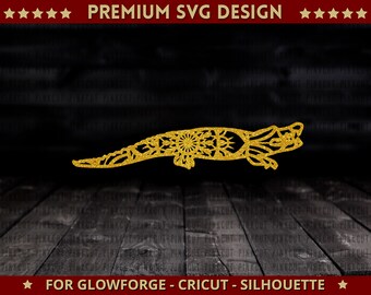 Alligator Mandala Svg - Etsy