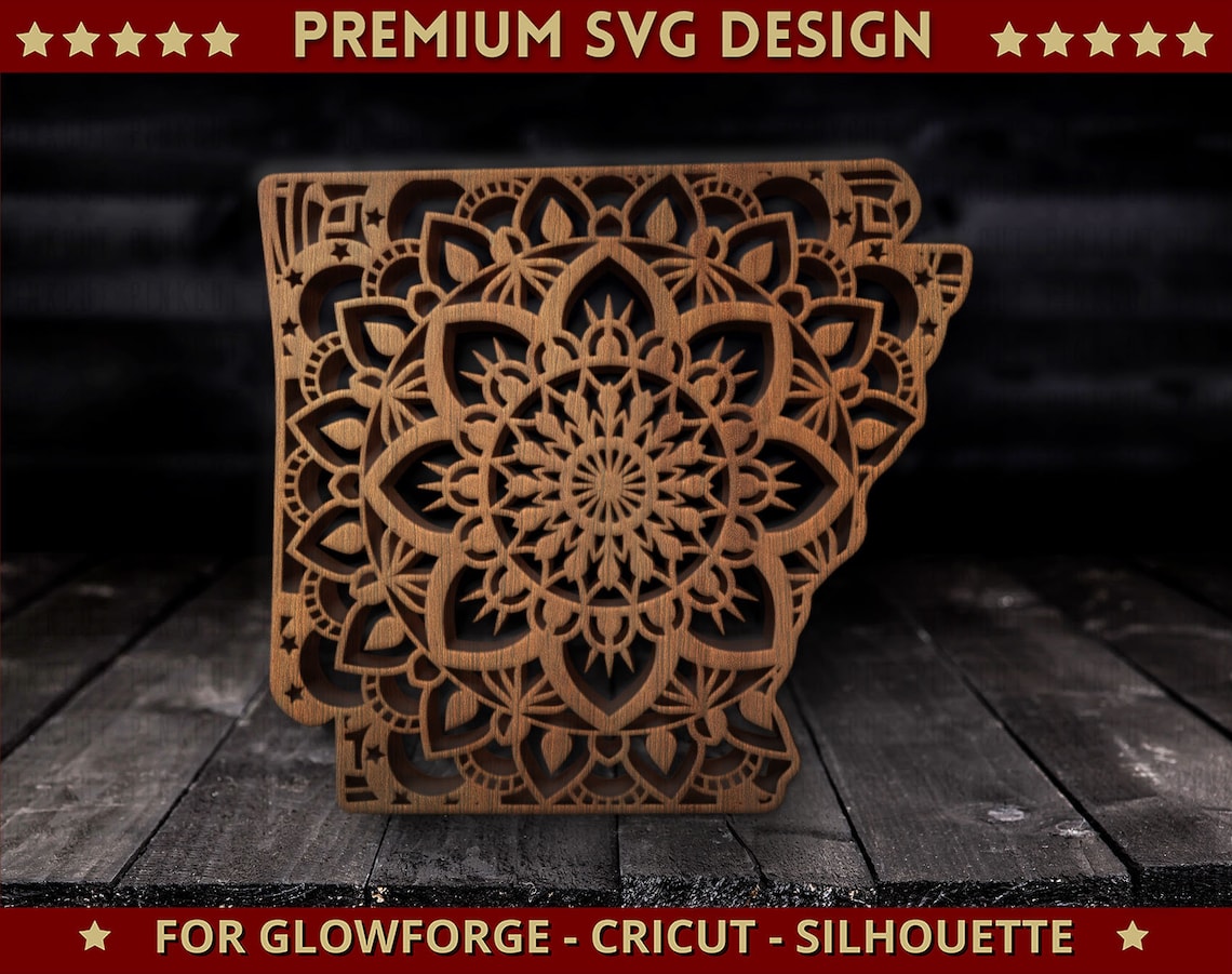 50 States Bundle Svg Cut File USA State Map Single Layer Dxf Zentangle ...