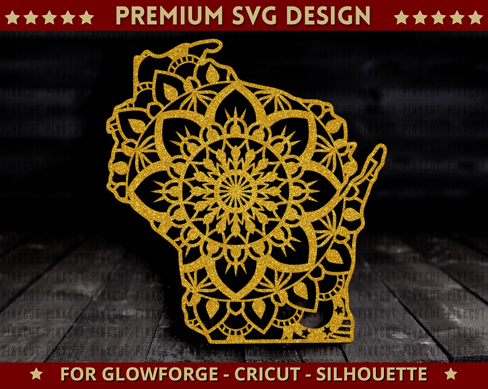 Wisconsin Svg Cut File USA State Map Single Layer Dxf - Etsy