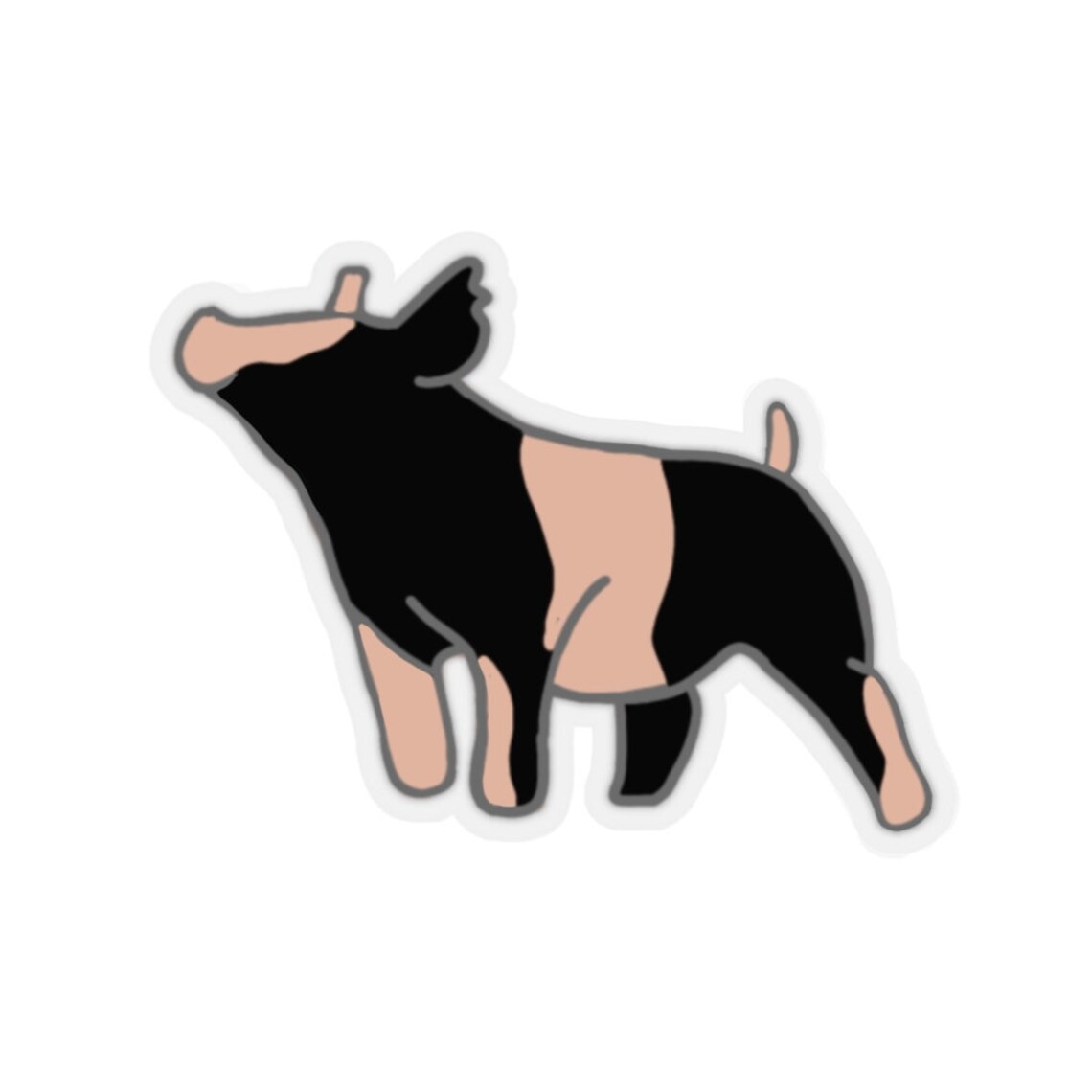 Hampshire Cross Show Pig Sticker Show Pig Sticker Pig | Etsy UK