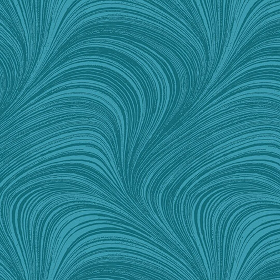 Wave Texture Turquoise - by Benartex - Etsy