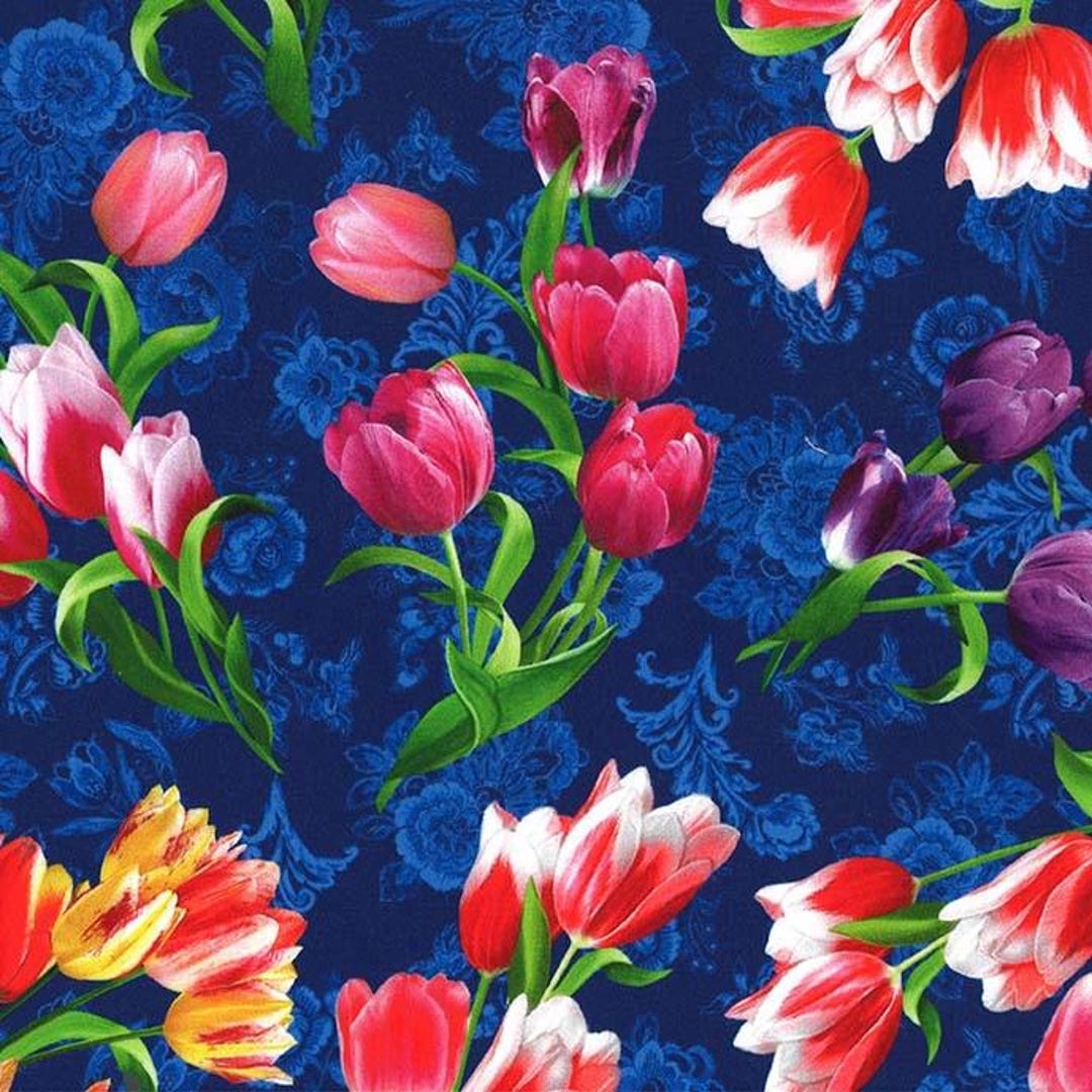 SPRING IN DELFT - Tulips Bouquet by Michael Miller - Etsy