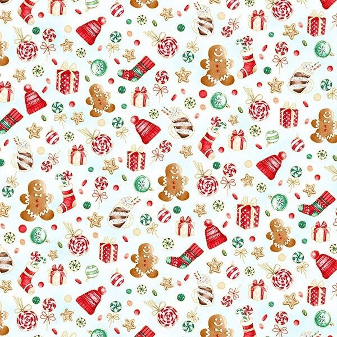 Gingerbread Lane Tossed-hoffman Fabrics - Etsy