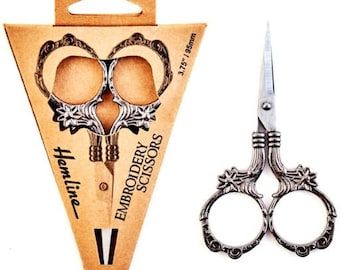 Victorian Floral Embroidery Scissors Antique Style Vintage - Etsy