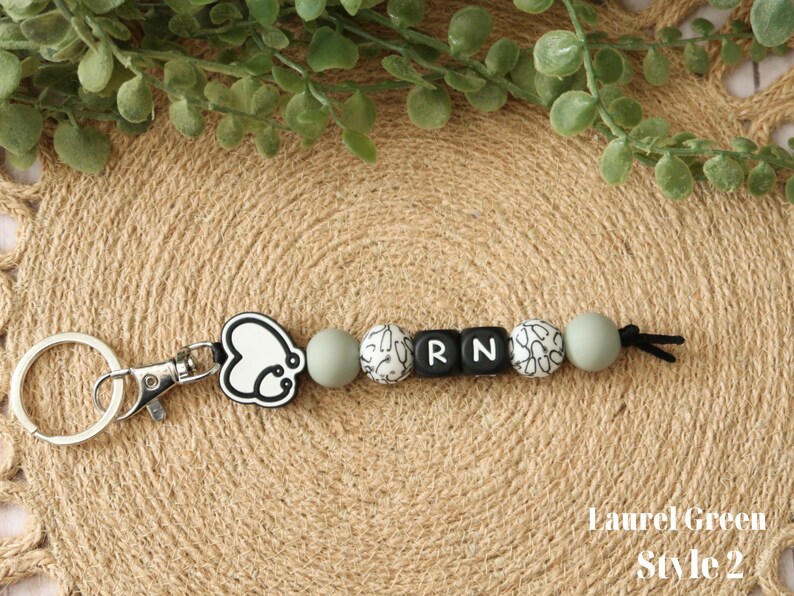 RN Keychain Nurse Keychain Keychain for Nurses Nursing - Etsy