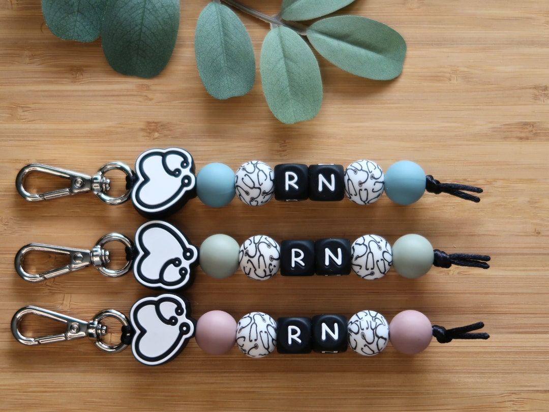 RN Keychain Nurse Keychain Keychain for Nurses Nursing - Etsy