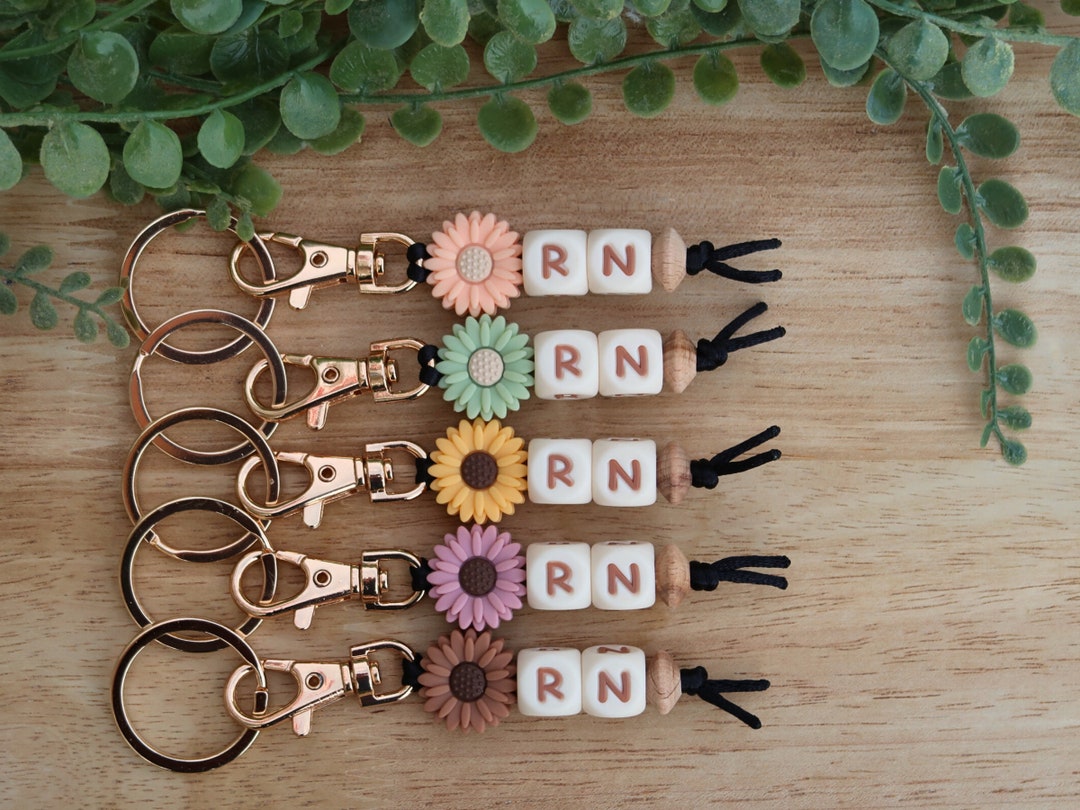 RN Keychain, Nurse Keychain, Keychain for Nurses, Nursing Keychain ...