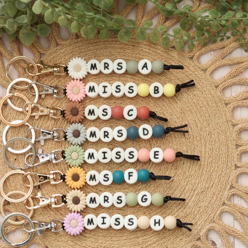 Teacher Keychain - Etsy