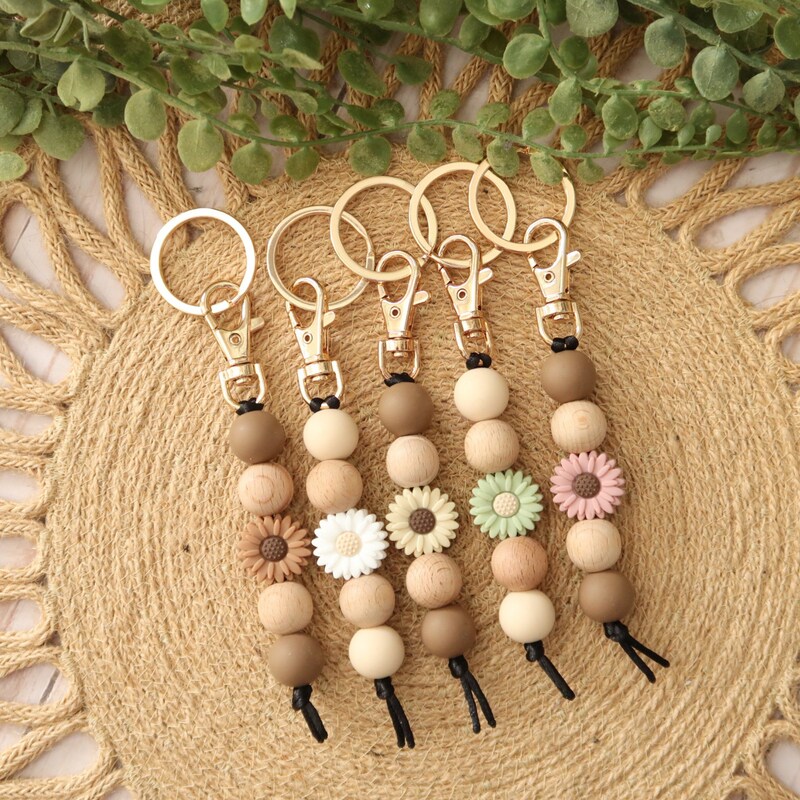 Beaded Keychain - Etsy