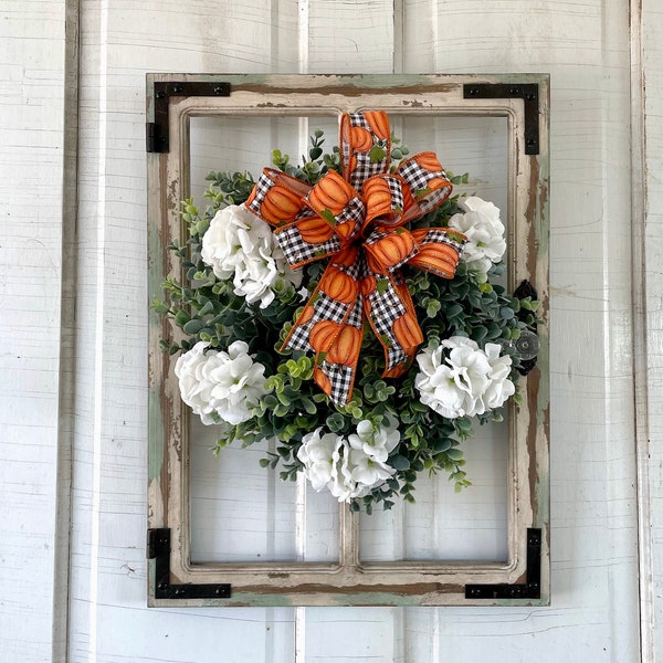 Window Frame With Wreath - Etsy