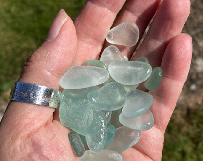 Top Drilled Sea Glass, Sea Glass Beads, Genuine Seaglass, Crafting ...