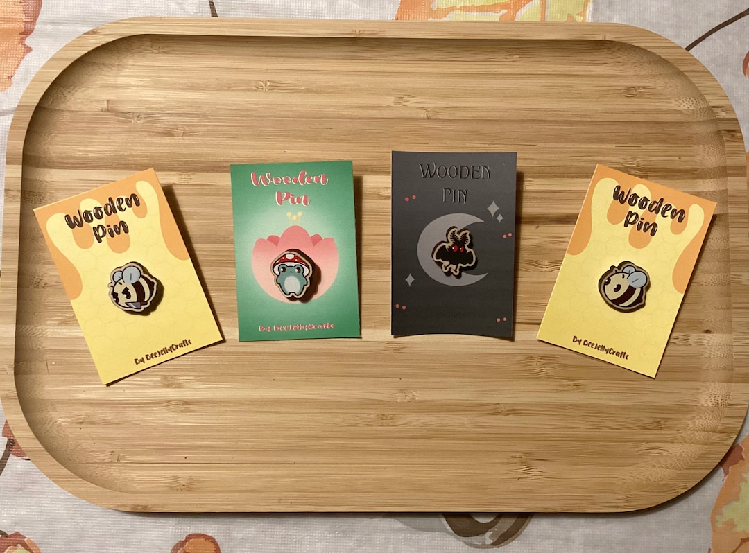 Wooden Pins - Etsy