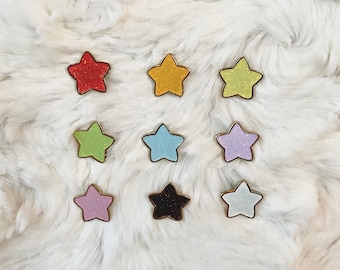 Mini Glitter Star Board Filler Hard Enamel Pins | Etsy