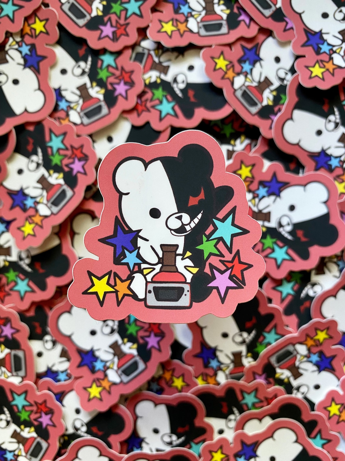 Monokuma Execution Time Sticker - Etsy