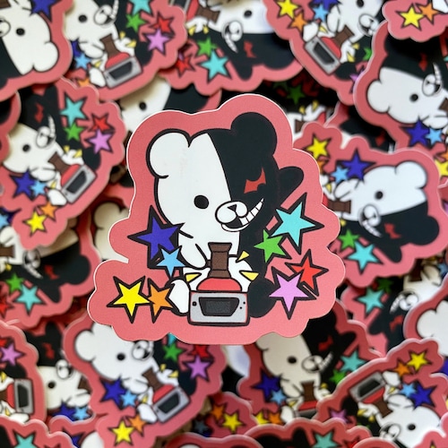 Monokuma Execution Time Sticker - Etsy