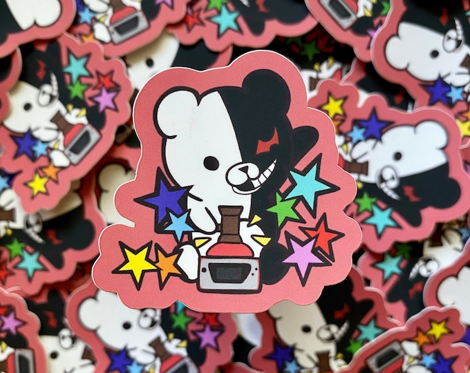 Danganronpa Monokuma Execution Time! | Matte Vinyl Sticker - Etsy