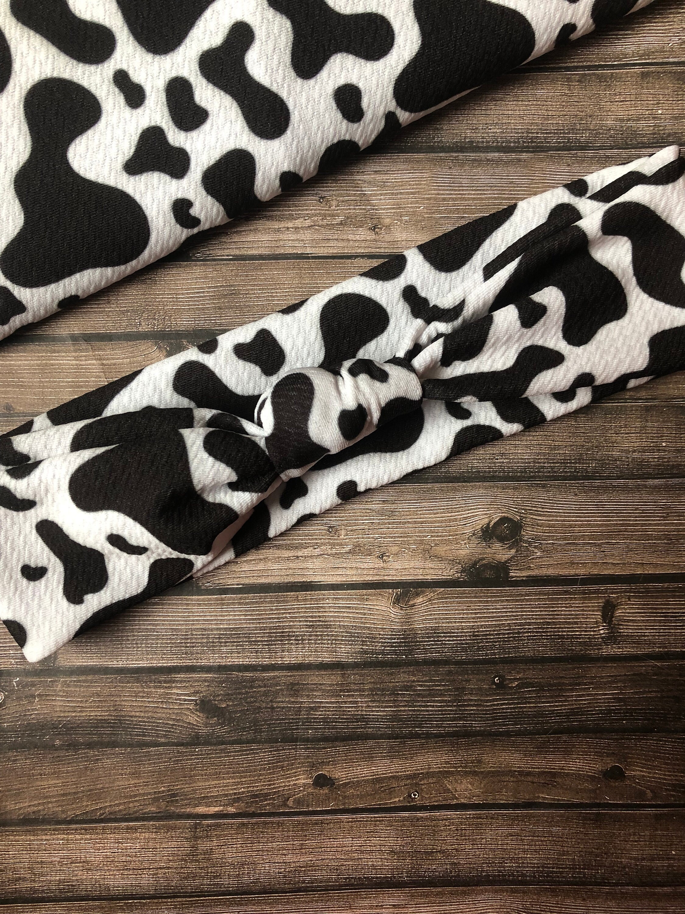Cow Print Headband Turban Knot Headband Knotted Headband for | Etsy