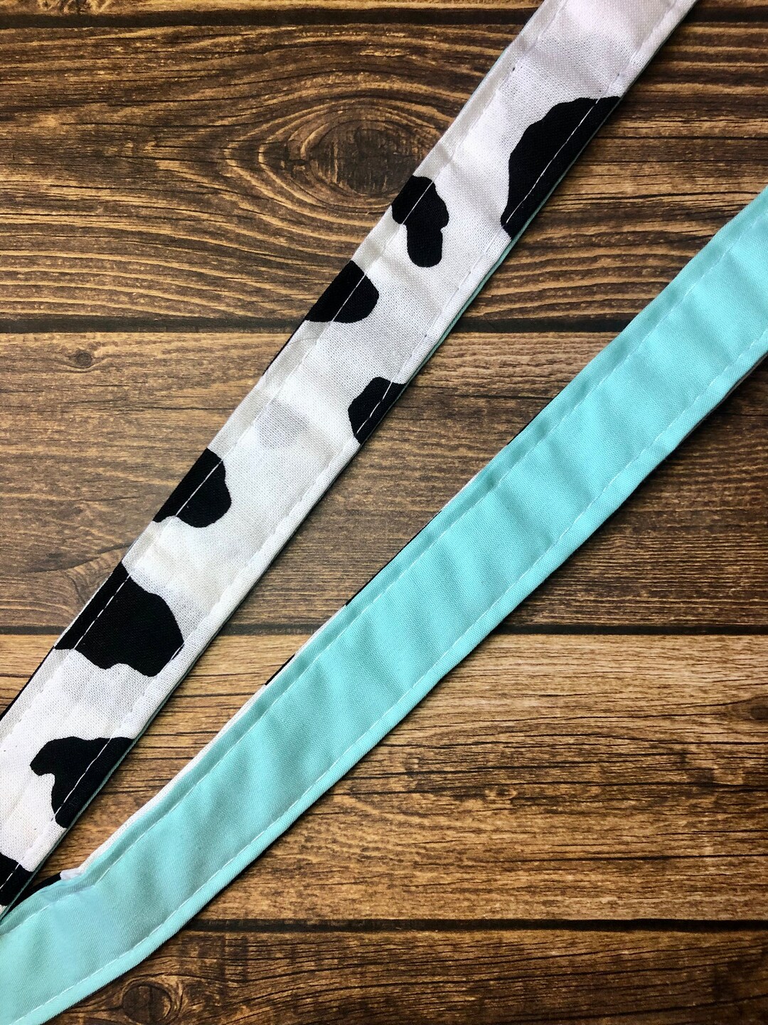 Cow Print Lanyard, Aqua Lanyards for Women, Lanyard for Keys, Lanyard ...