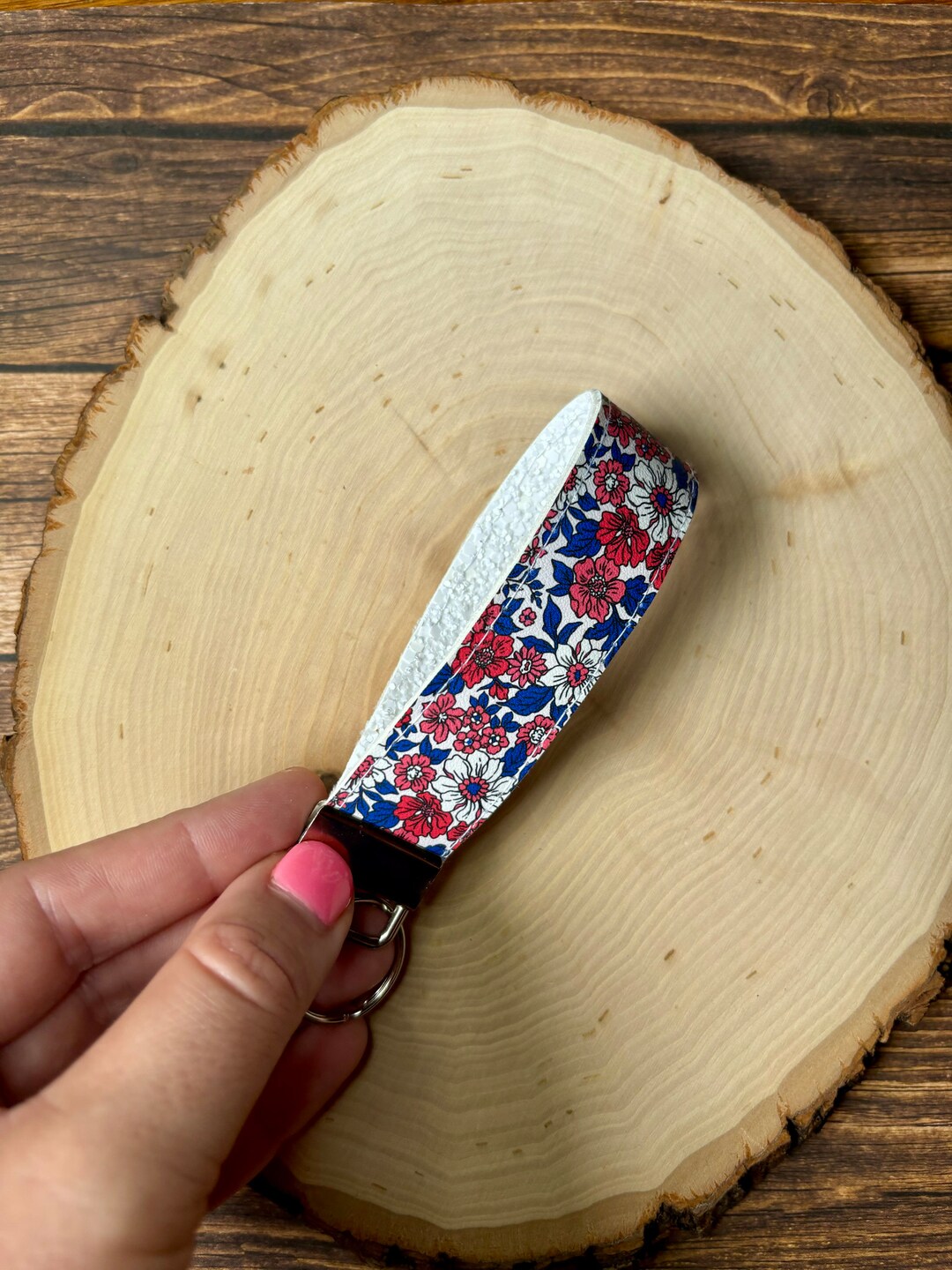 Faux Leather Keychain, Keychain for Women, Keychain for Work, Keychain ...