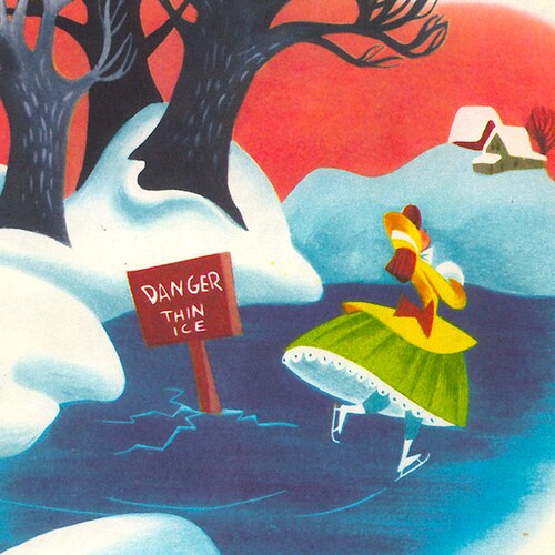 Once Upon A Wintertime walt Disney 1948: Danger Thin Ice - Etsy