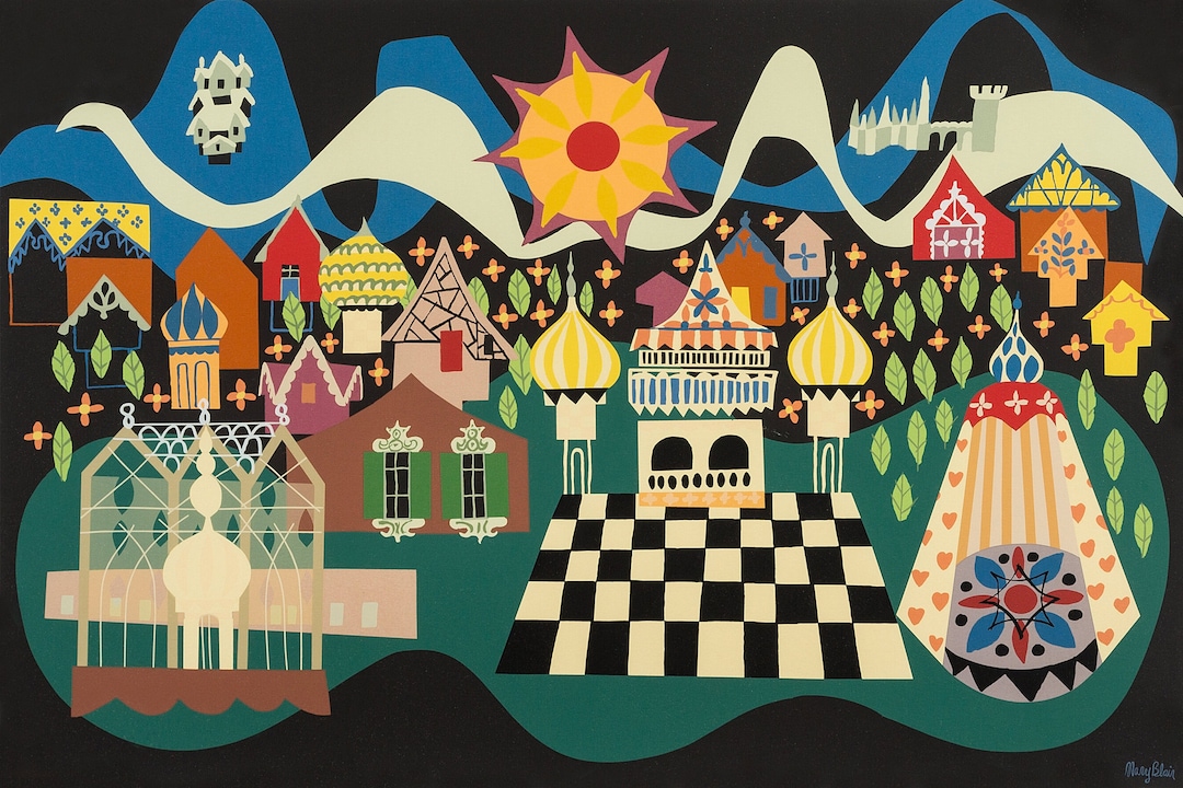 Mary Blair "it's a Small World" Concept Art Print (1963) - Etsy