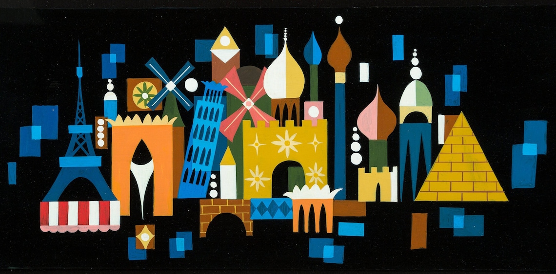 Mary Blair "it's a Small World" Concept Art Giclee Print - Etsy
