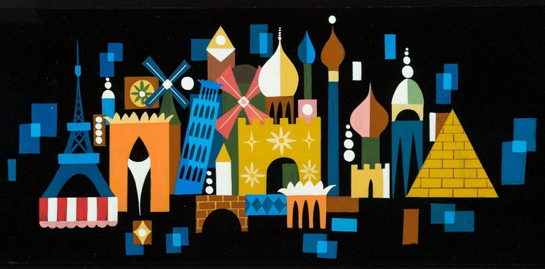 Mary Blair "it's a Small World" Concept Art Giclee Print - Etsy